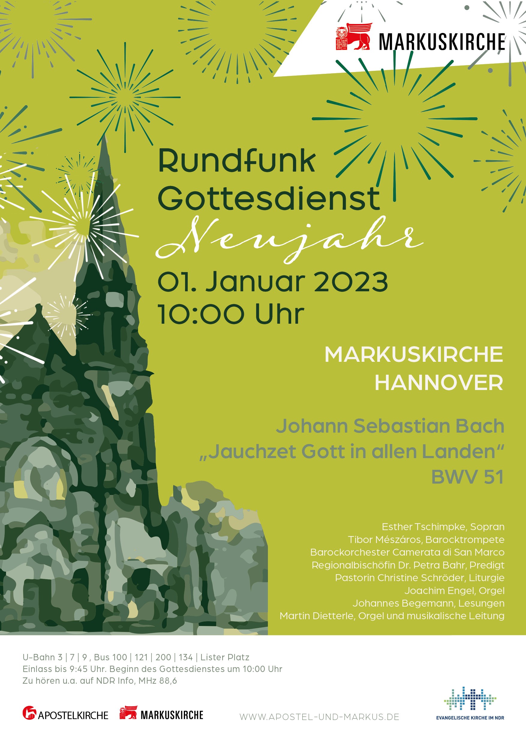 Apostel-und-Markus-Gemeinde Hannover – Rundfunk-Gottesdienst