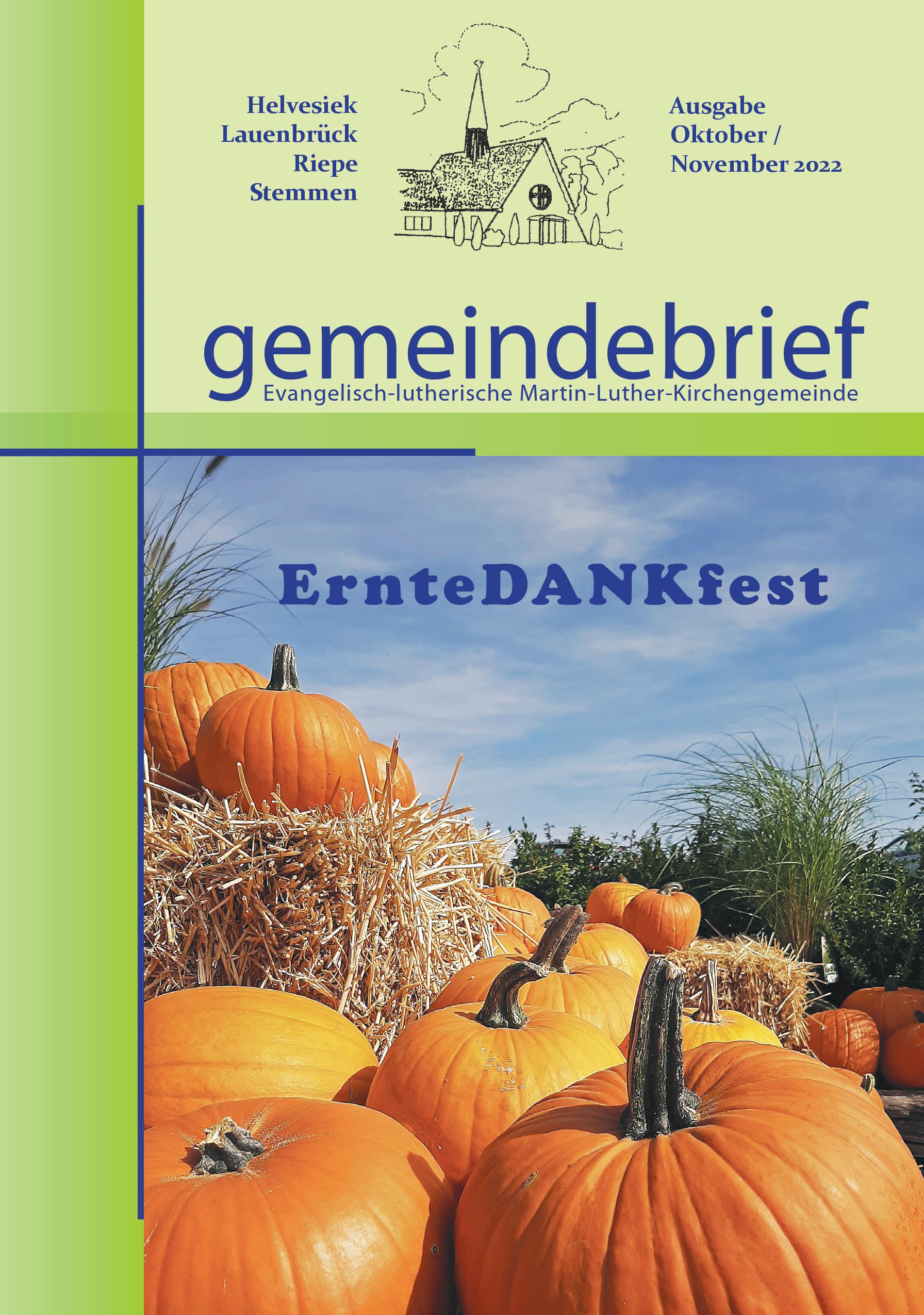 aktuelle Ausgabe des Gemeindebriefes